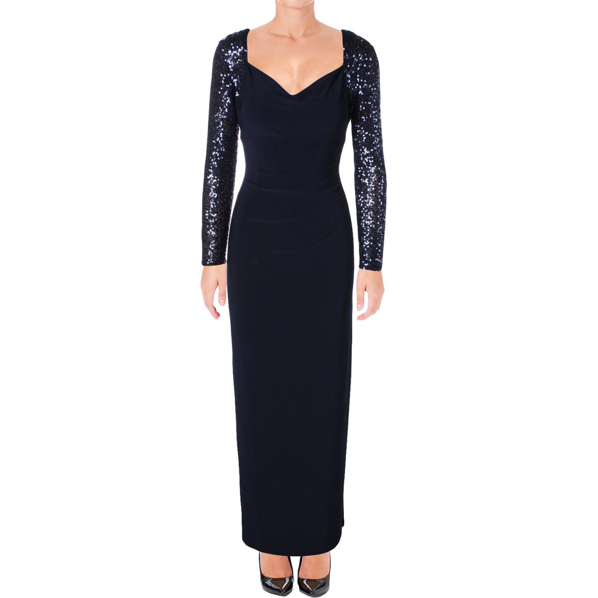 Lauren Ralph Lauren Womens Sequined Gathered Formal Dress - Walmart.com