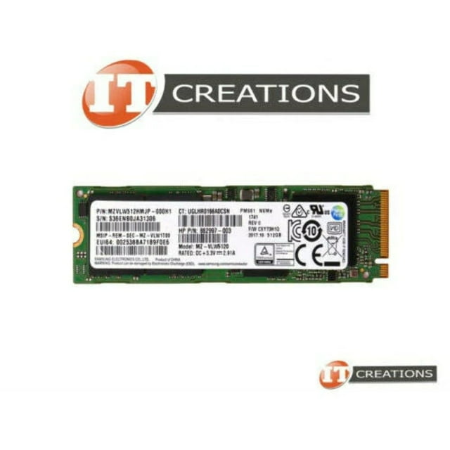 SAMSUNG 512GB MLC PCIE GEN3 X4 NVME M.2 2280 PM961 SSD MZVLW512HMJP ...