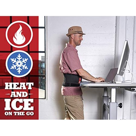 Old Bones Therapy Lower Back Brace with Adjustable Straps and Heat Ice ...