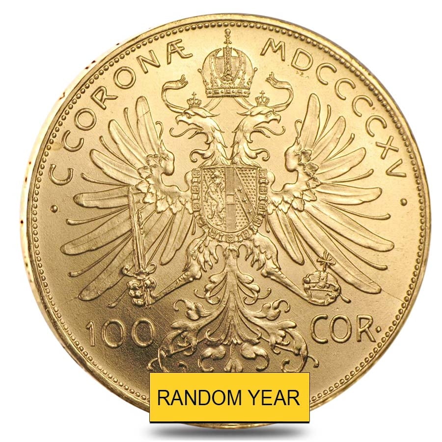 100 Corona Austrian Gold Coin AU/BU (Random Year) - Walmart.com