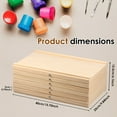 4/6 Drawer Wooden Artist Supply Storage Box for Pastels, Pencils, Pens ...