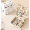 Secure Lock Pill Box - Moisture-Proof Multi-Compartment Pill Organizer ...