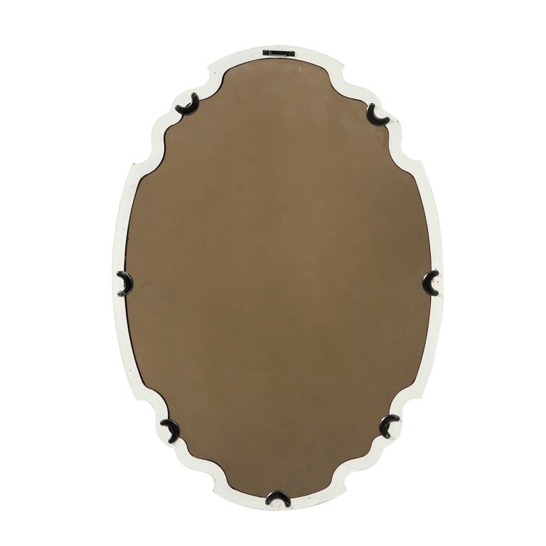 White Oval Vintage Frame
