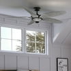 Luxury Urban Loft Ceiling Fan, 14.25H x 60W, with Industial Style, Aged ...