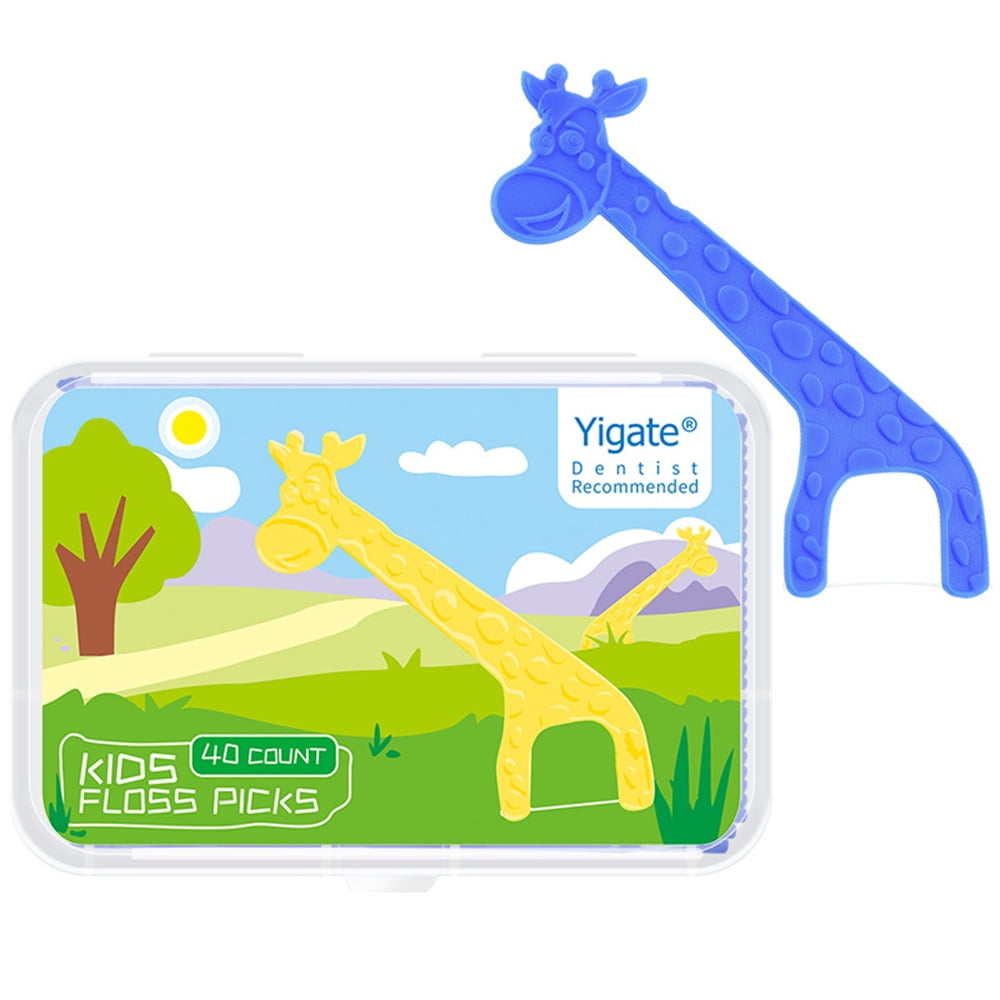 Hilo dental infantil extra suave - 40 piezas para limpieza segura entre ...