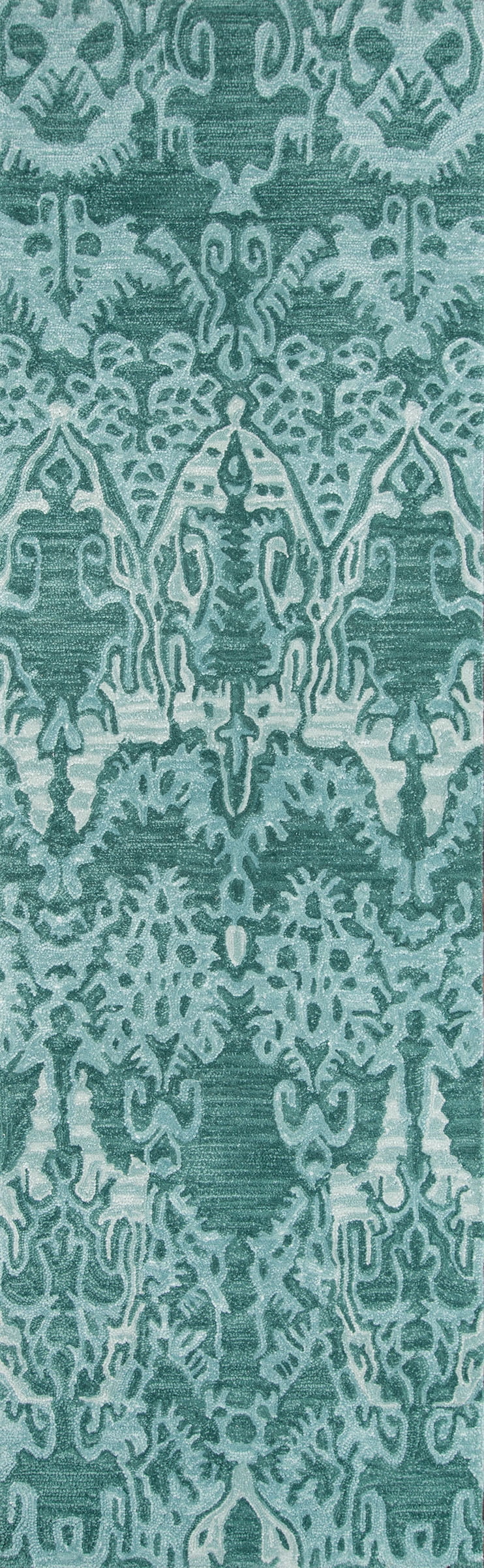 Momeni Rio Hand Tufted Polyester Teal Runner 2'3" X 7'6" - Walmart.com