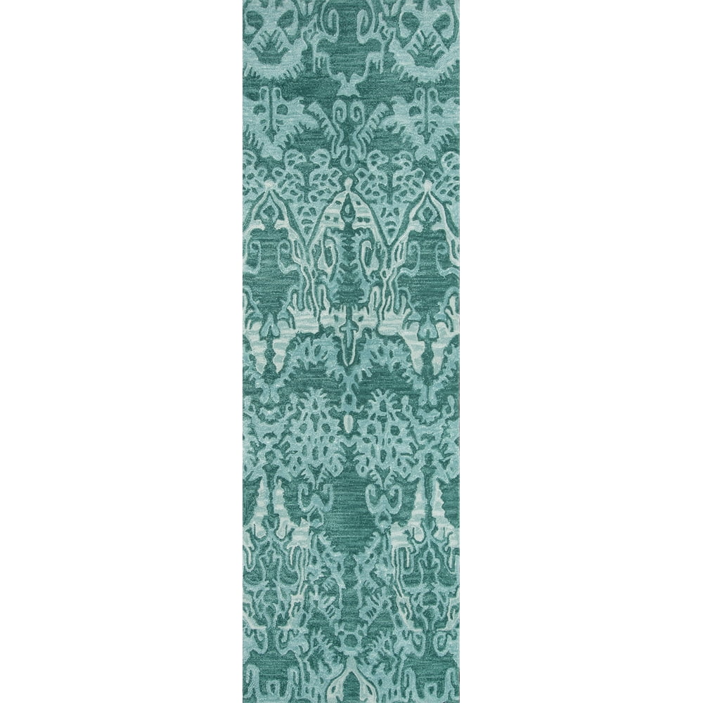 Momeni Rio Hand Tufted Polyester Teal Runner 2'3" X 7'6" - Walmart.com ...