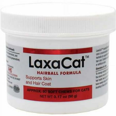 Tomlyn Laxatone Chicken Flavor Hairball Remedy Chews for Cats, 60 Count ...