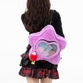 Hzzsbu Cute Star Shape Plush Ita Bag Crossbody Backpack with Display ...
