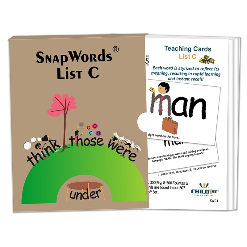 Snapwords List C Teaching Sight Word Cards - Walmart.com