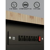 Height Adjustable Workbench, 48" L X 24" W, with Power Socket & 5FT ...