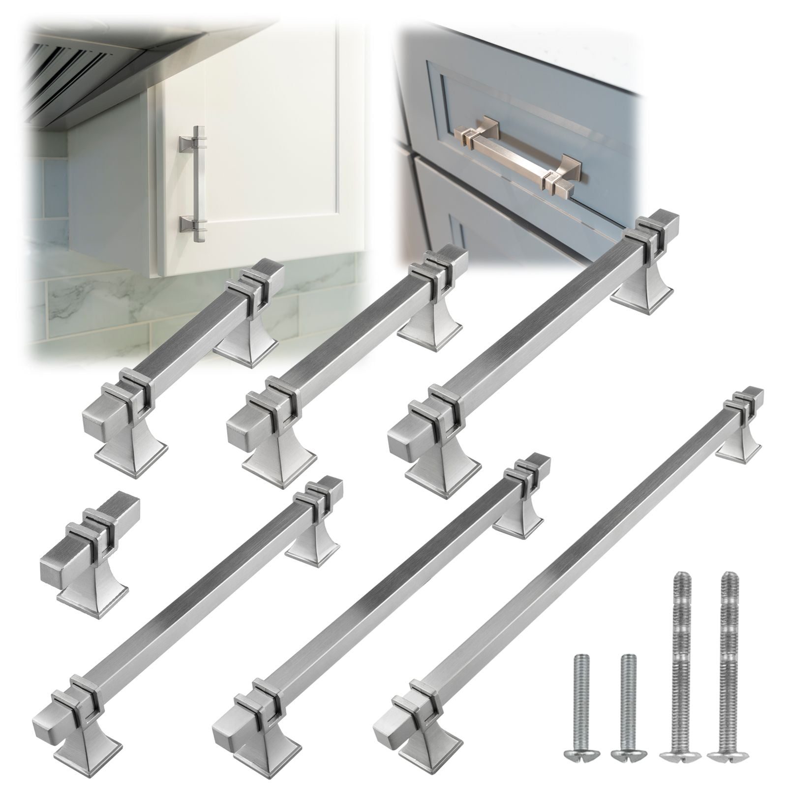 Modket M1613 Modern Euro Bar Cabinet Handle 304 Stainless Steel — 5 ...
