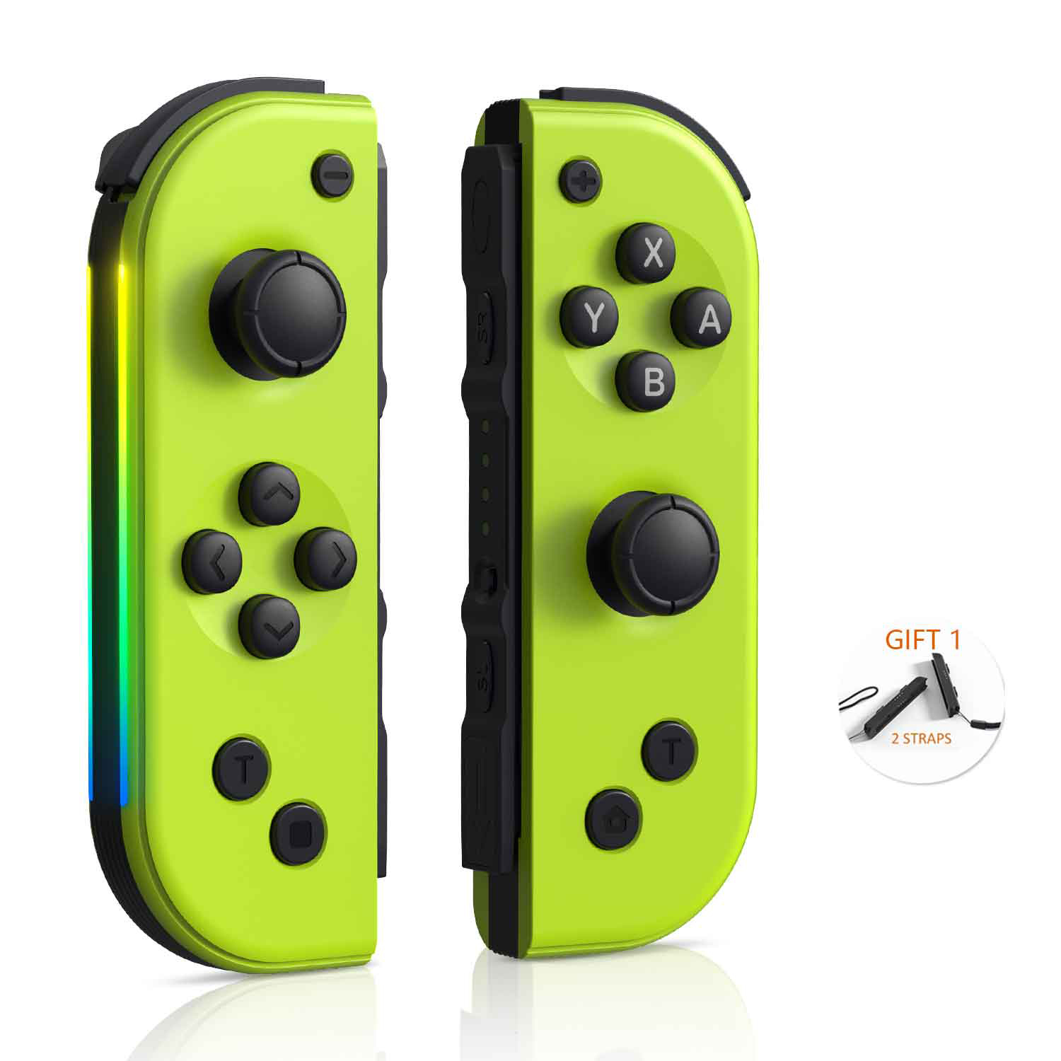 Controlador para Switch con luz RGB colorida (L/R) Joycon inalámbrico ...