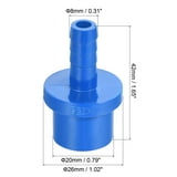 Uxcell Barbed OD Spigot Straight Pipe Fitting Quick Connector Blue ...