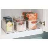 iDesign, Linus Collection Clear Recycled Plastic, Extra-Large Fridge ...