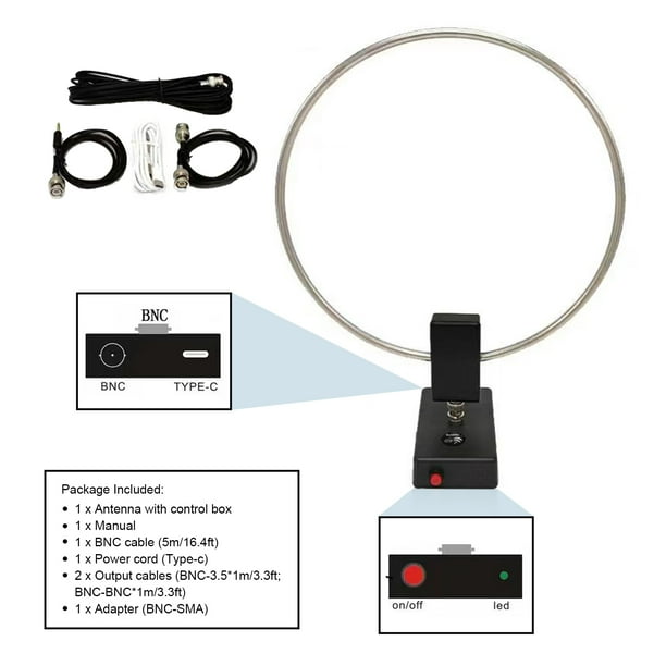 GA-800 Active Loop Antenna Shortwave Antenna 10KHz-159MHz HF Antenna for Radios - Walmart.com