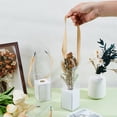 12 Sets Clear Plastic Paper Flower Storage Boxes with Polyester Ribbon ...