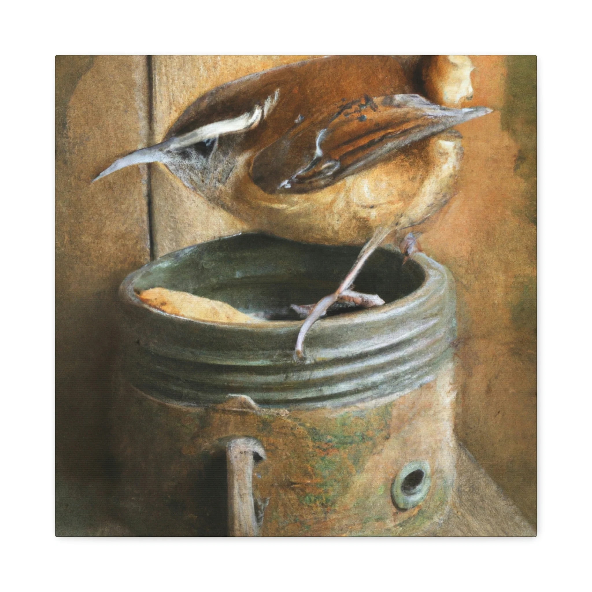 Carolina Wren in Flight - Canvas - Walmart.com