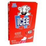 ICEE Drink Mix 6 Pack – 3 Cherry & 3 Blue Raspberry Sugar Free Drink ...