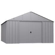 Arrow Classic 14x12 Metal Shed - Durable Steel Building for Backyard ...