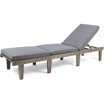 Nelson Outdoor Aluminum Framed Chaise Lounge with Grey Mesh Body, Black ...