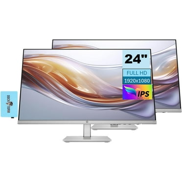 HP V24 24 inch Dual Monitor Bundle with HDMI, VGA, AMD FreeSync, Low ...