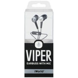 iWorld Viper Earbuds with Mic 1 pr Box - Walmart.com