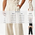 BVnarty Men's High Waisted Button Closure Straight Leg Dress Pants ...