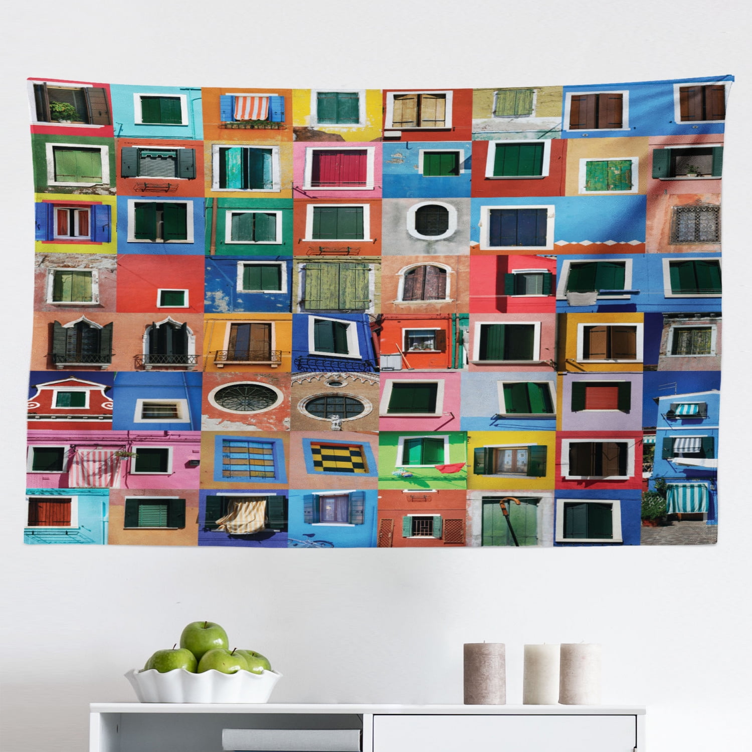 China Tapestry, Stone Borders on Mountains Famous Historical Monument ...