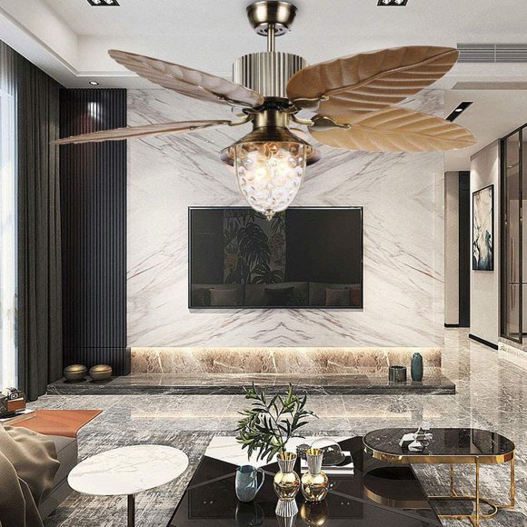 Palm Leaf Ceiling Fan