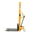 APOLLOLIFT Manual Pallet Stacker Walkie Pallet Forklift 1100lbs Cap. 63 ...