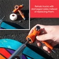 REFLEX THREADER SKATE UTILI TOOL All in one for Skateboard Longboard ORANGE - Walmart.com