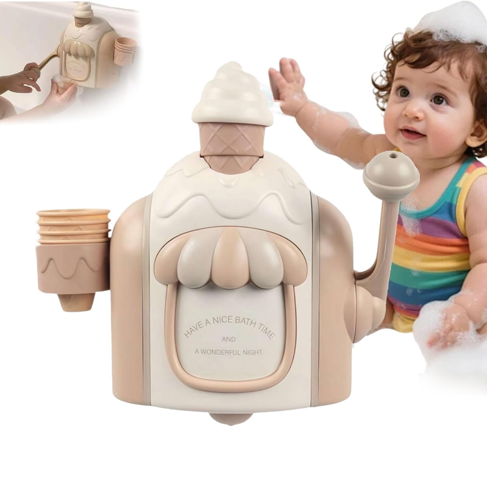 Click here for Peonavet Bubble Machine Childrens Bathroom Ice Cre... prices