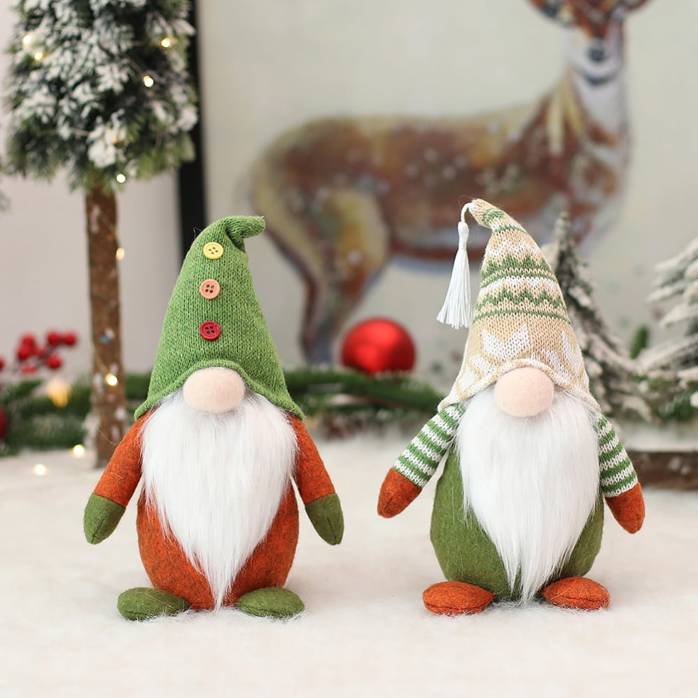 Gnomes Christmas Decorations, 9.4 inches Handmade Plush Swedish Tomte ...