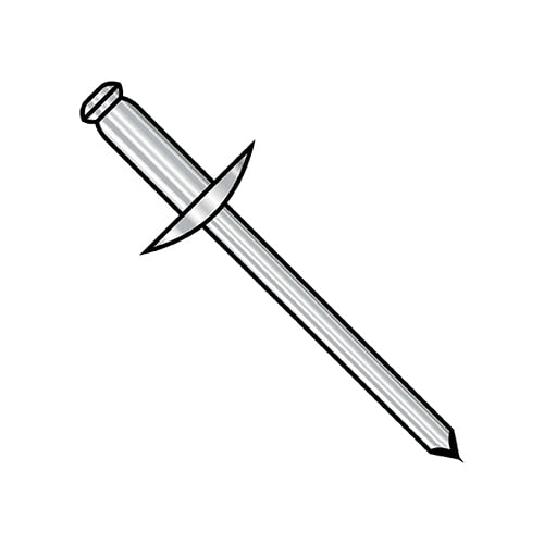 5/32X.50-.62 Large Flange Stainless Steel Rivet With Stainless Steel ...