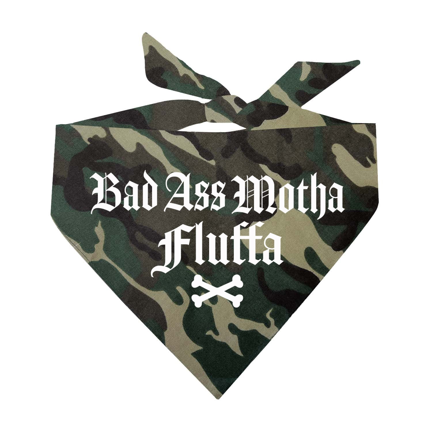 Badass Motha Fluffa Triangle Dog Bandana - Walmart.com