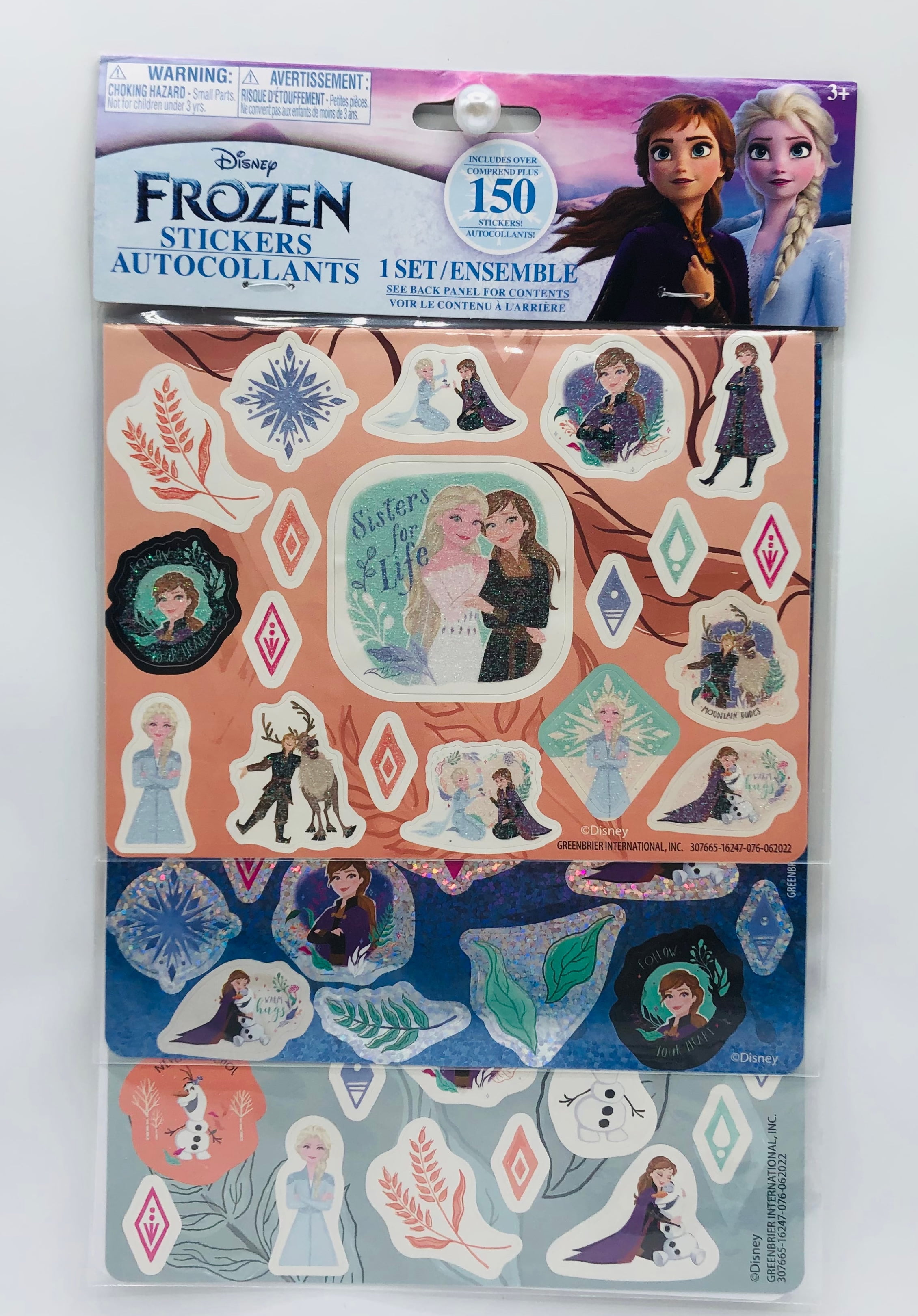 Disney Frozen 150 Stickers for Kids New - Walmart.com