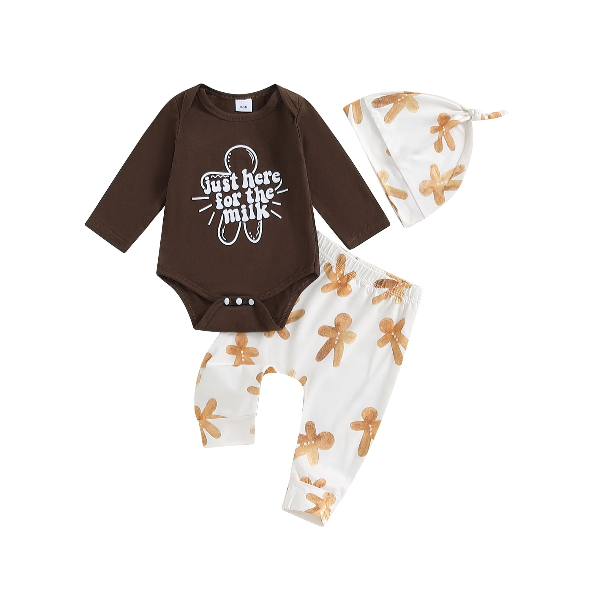 Click here for Gupgi Newborn Baby Boy Christmas Outfit Gingerbrea... prices