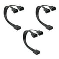 PWM Fan Splitter 4Pin Adapter Cable 1 to 2 Computer CPU Fan Splitter PC ...
