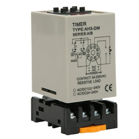 Dual Mode Delay Timer Relay, AH3-DM Timer Relay, High Accuracy Small Size Durable Stable With ...