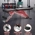 Dprodo Foldable Workout Bench with 330 lbs Capacity Adjustable Incline ...