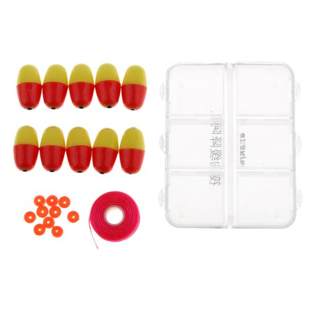 10pcs/box Glow in the Dark Fishing Bobber Plastic Float Fishing Floats ...