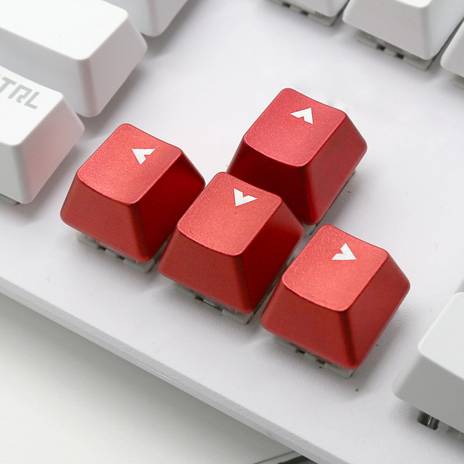 Buy Only Keycap,DIY Keyboard Metal WASD / Direction Keycaps 4 Keys for ...