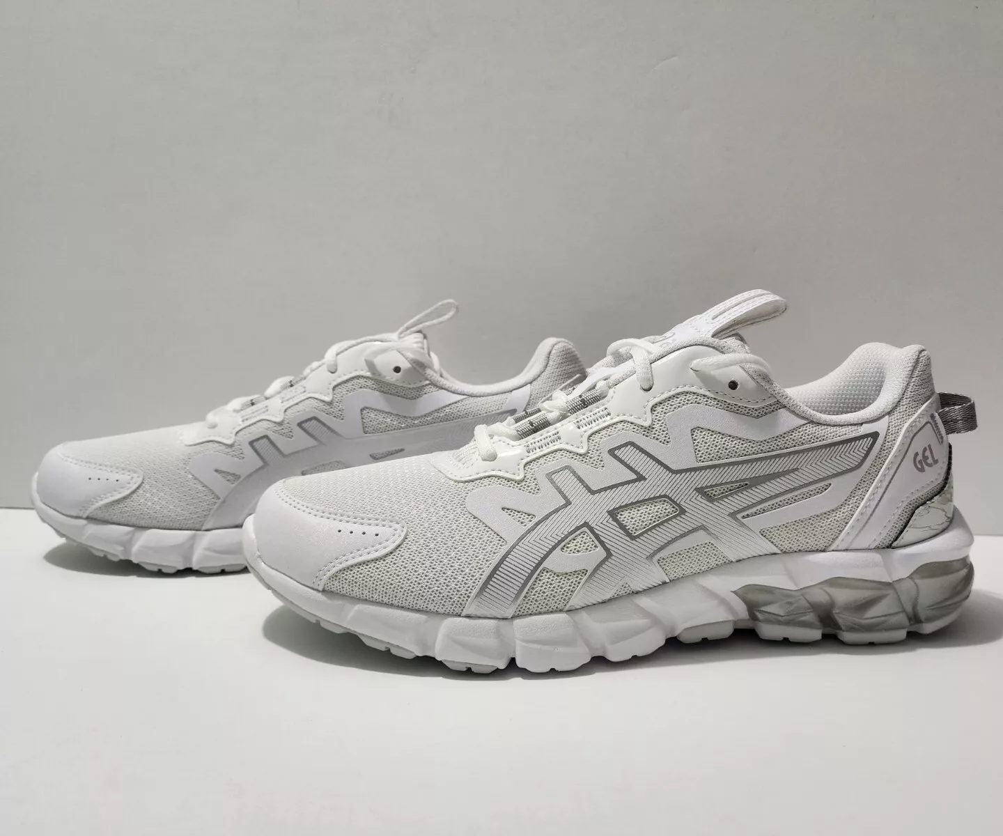 Asics Gel Quantum 90 White Silver Women's Training Shoes Sz 10 ...