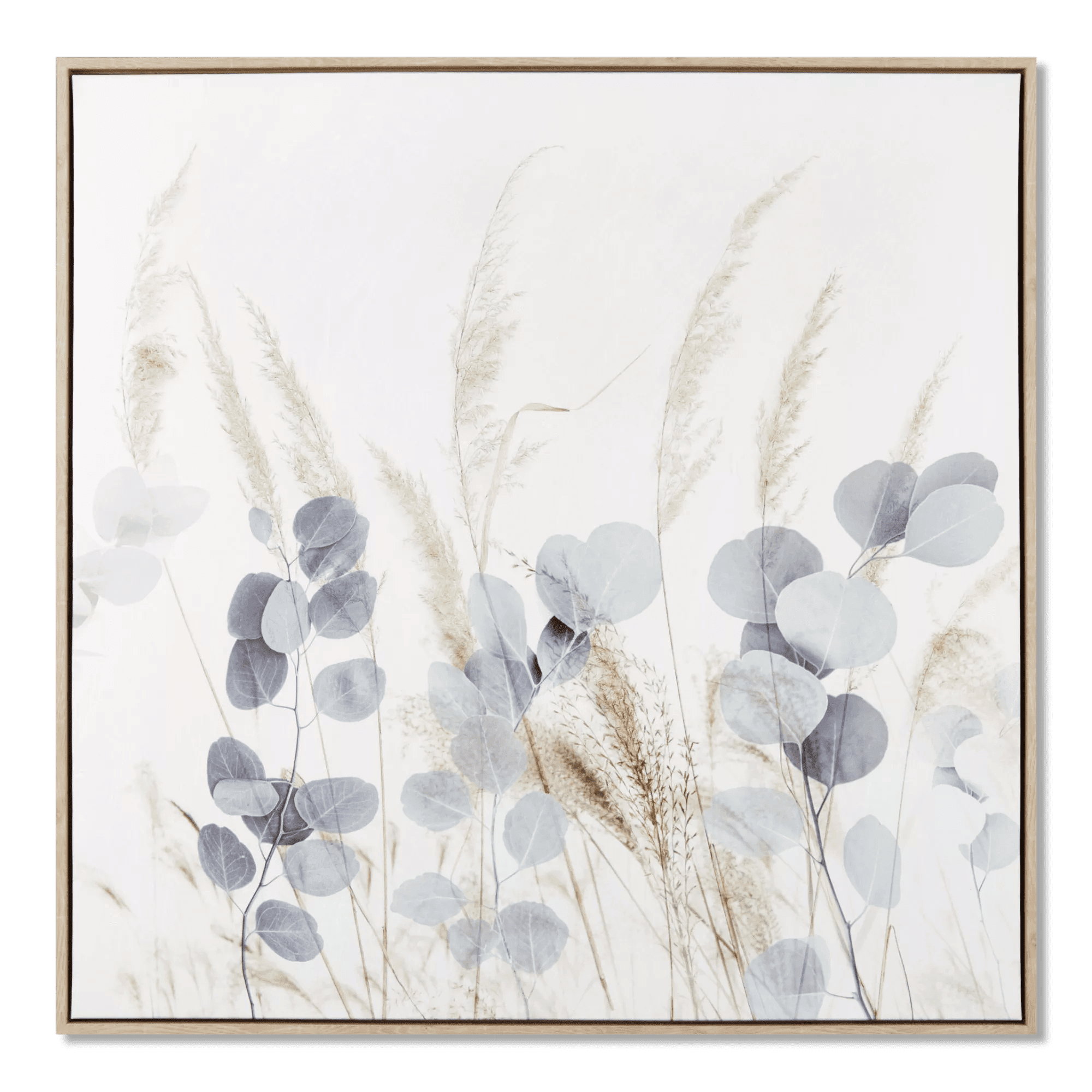Click here for Bouclair Blue Framed Eucalyptus And Pampas 30 X 30... prices
