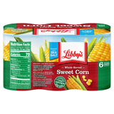 (6 Cans) Libby's Whole Kernel Sweet Corn, 15.25 oz - Walmart.com