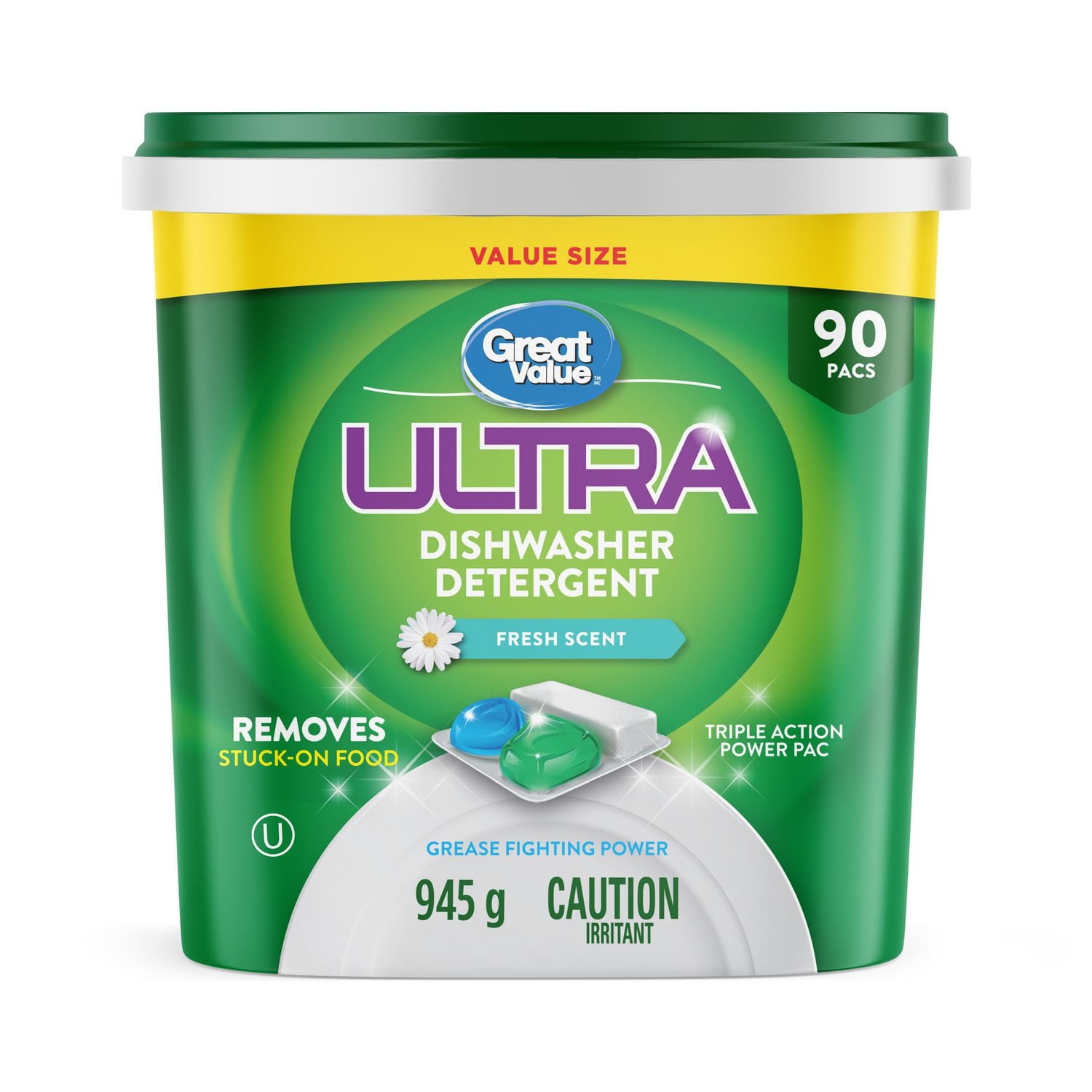 Click here for Great Value Ultra Dishwasher Detergent Pacs  90ct... prices