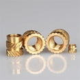 50Pcs Brass Hot Melt Insert Knurled Nut Thread Heat Molding SL-Type ...