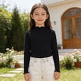 Confree Toddler Girls Tshirt Solid Color Long Sleeved Crew Neck Tee ...