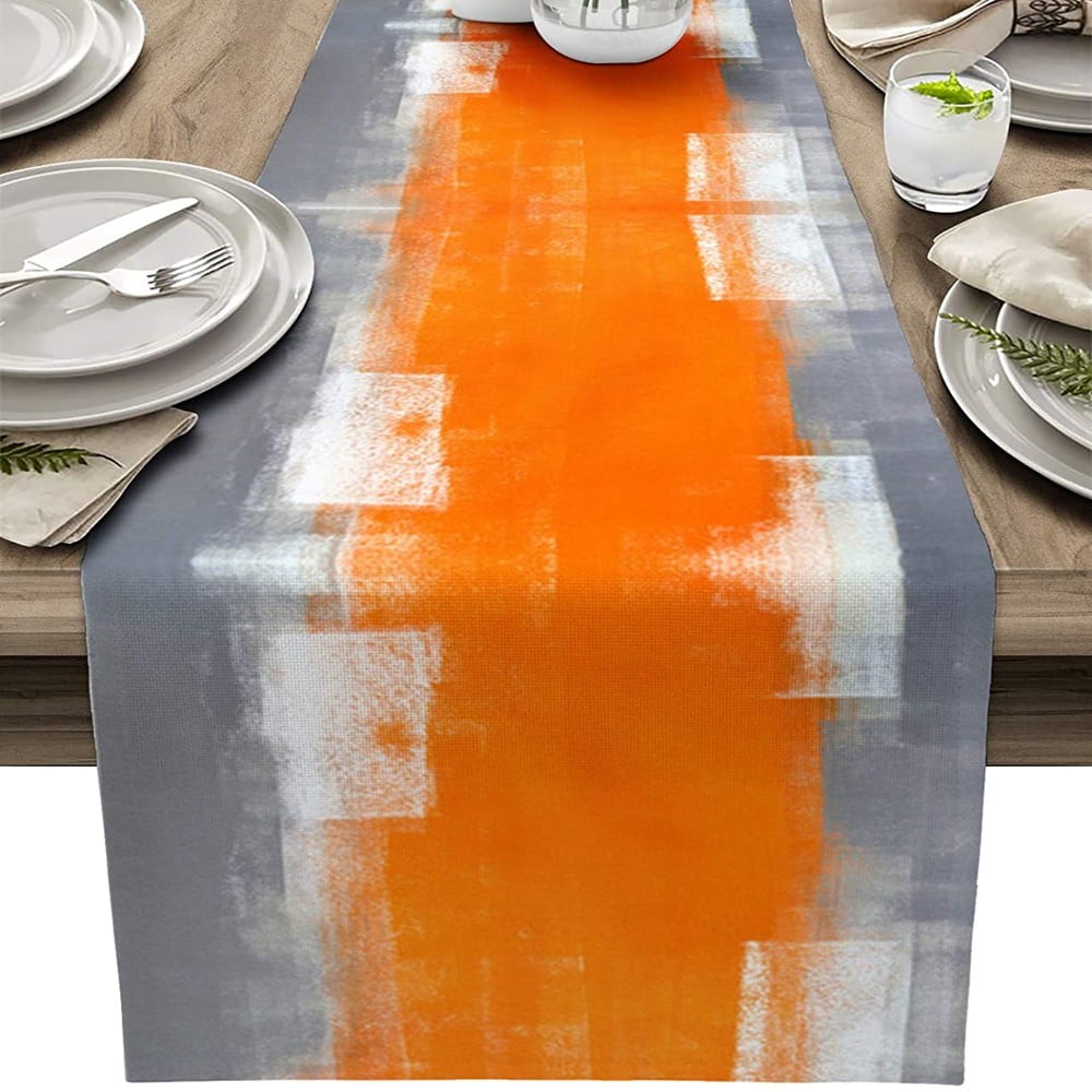 Abstract Art Table Runner Table Decoration for Home Kitchen Dining ...